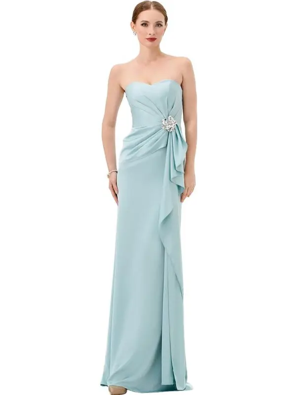 BARIANO Sereya Strapless Gown - Blue