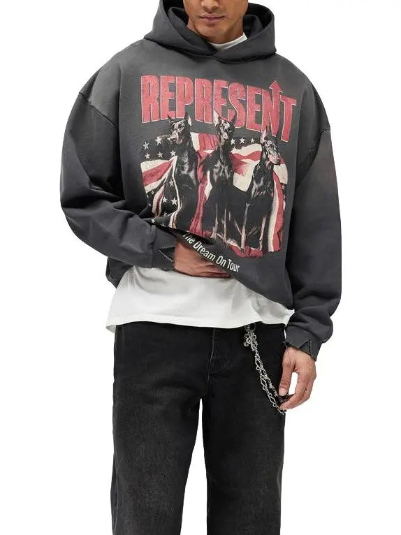 REPRESENT Dream On Tour Graphic Sweatshirt - Nero