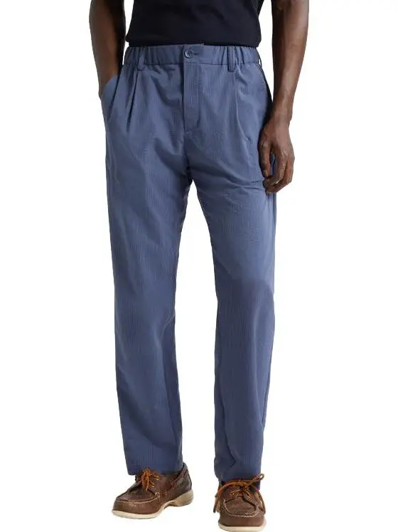 Herno Seersucker Tapered Pants - 9119 French Blue