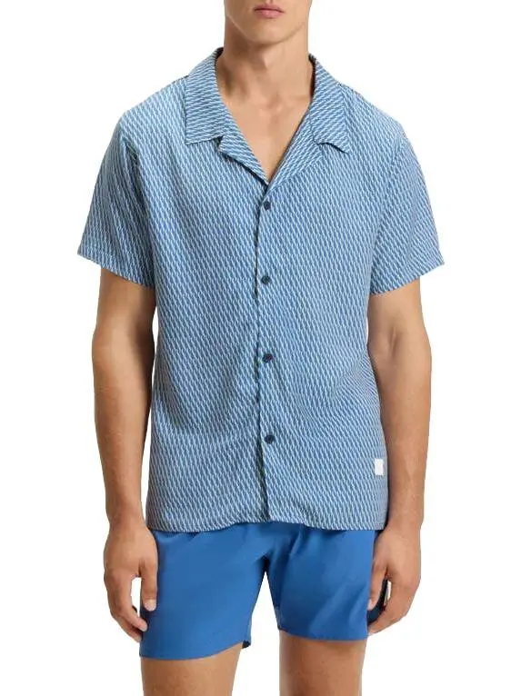 BOSS Beach Camp Shirt - Blue