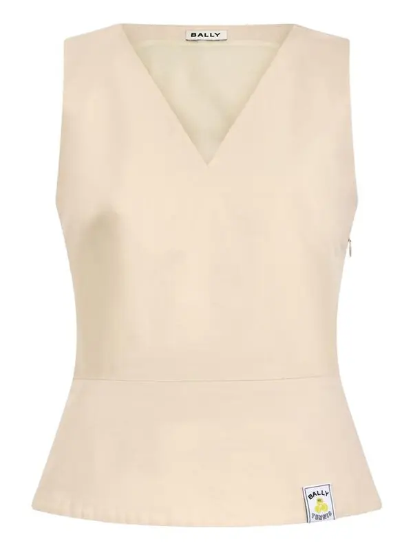 Bally Tennis Collection Sleeveless Top - White