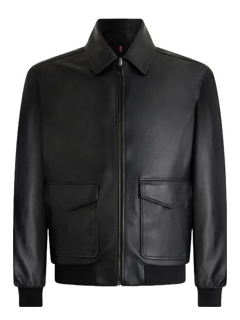 Bally Reversible Leather And Nylon Jacket - Multi