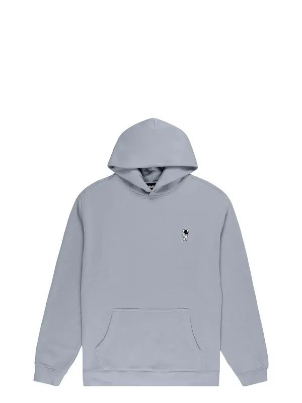 DALIX Astronaut Relaxed Midweight Fleece Pullover Hoodie - Powder