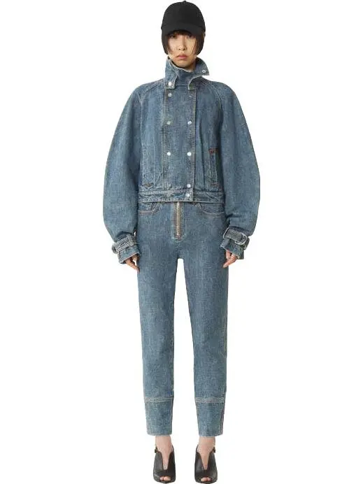 LANVIN Short Denim Jacket - Blue