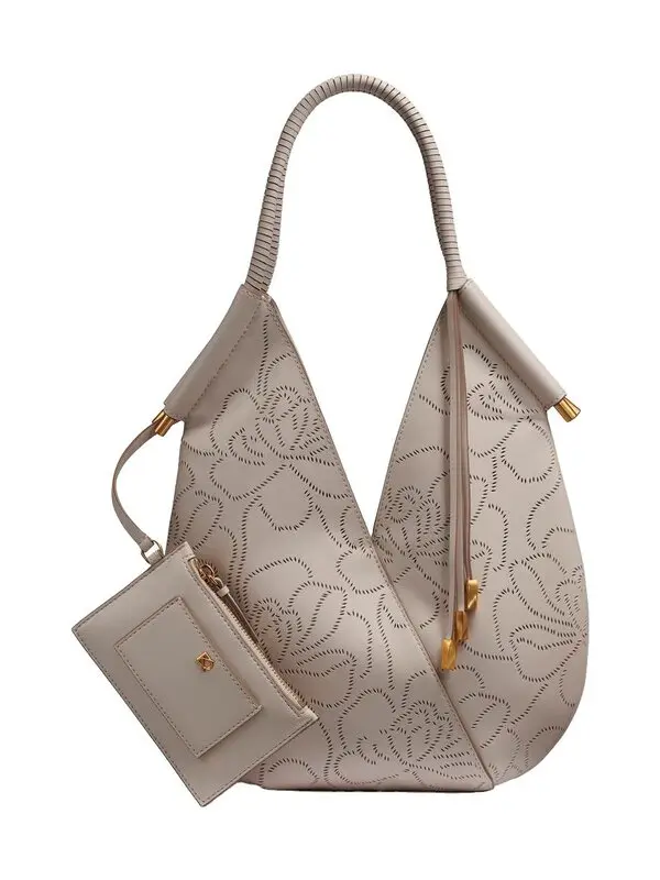 Donna Karan New York Baldwin Floral Mini Shoulder Bag - Sand