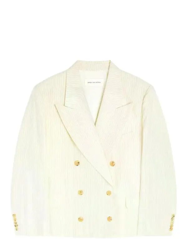 Dries Van Noten Oversized Double-breasted Blazer - Neutrals