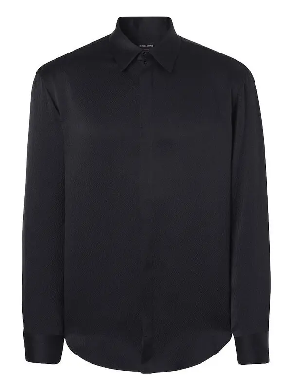 Giorgio Armani Silk Shirt - Black