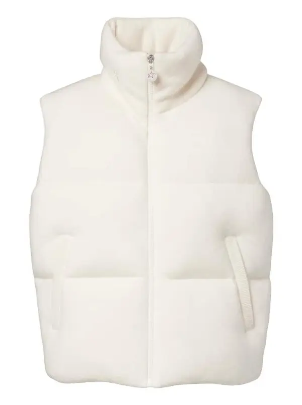 Perfect Moment Wool And Cashmere Down Vest - White