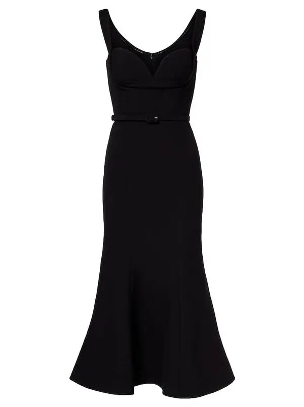 Roland Mouret Belted Corset Dress - Black