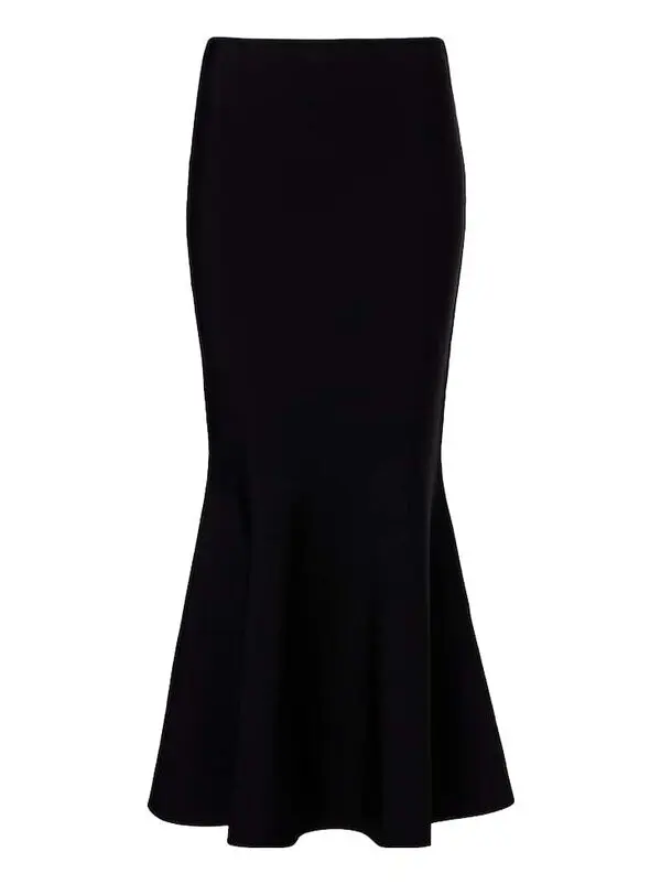 Roland Mouret Knitted Midi Skirt - Black