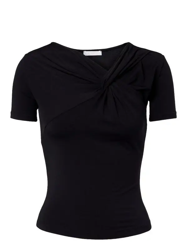 ERES Anna Gathered T-shirt - Black