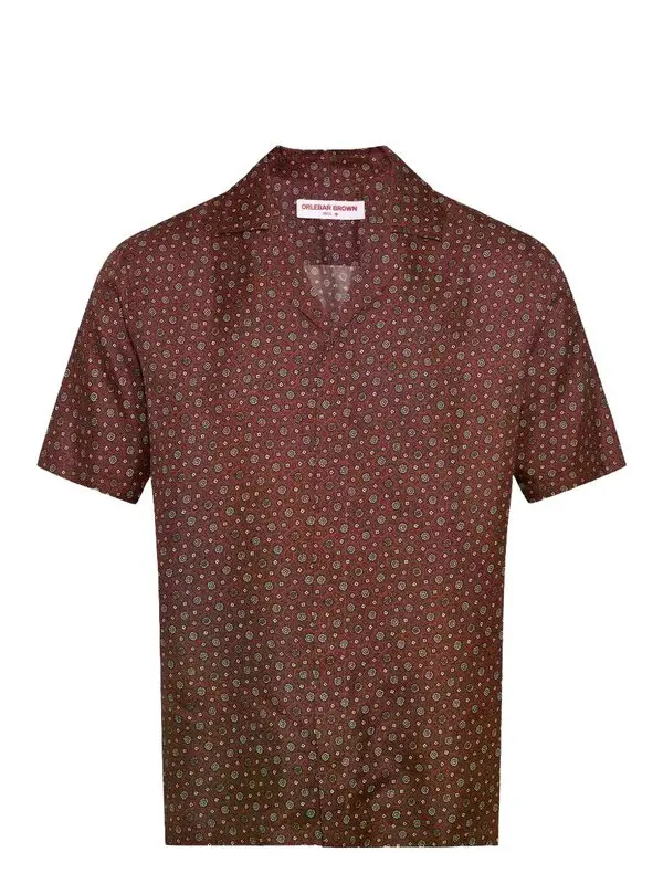 Orlebar Brown Maitan Floral-print Shirt - Red