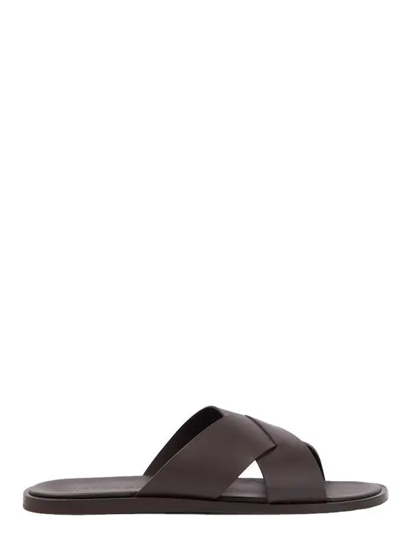 Orlebar Brown Muro Leather Sandals - Brown