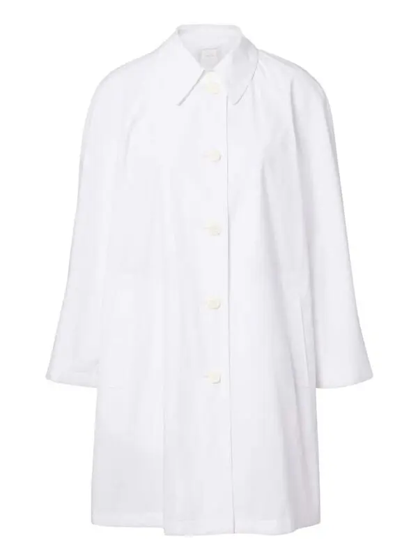 THE ROW Hawkins Cotton Coat - White