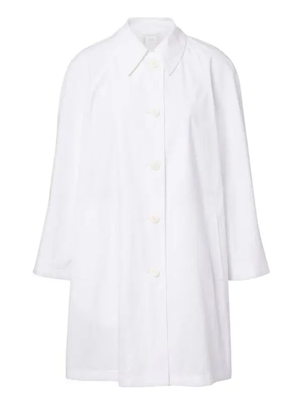 THE ROW Hawkins Cotton Coat - White