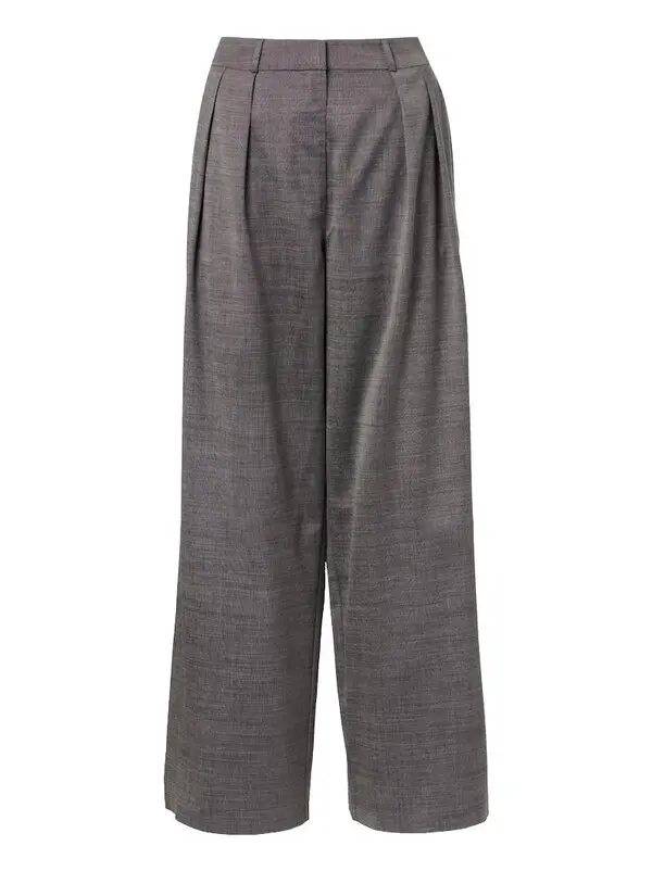 THE FRANKIE SHOP Ripley Wide-leg Trousers - Grey
