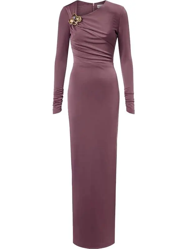 Rebecca Vallance Nala Embellished Maxi Dress - Purple