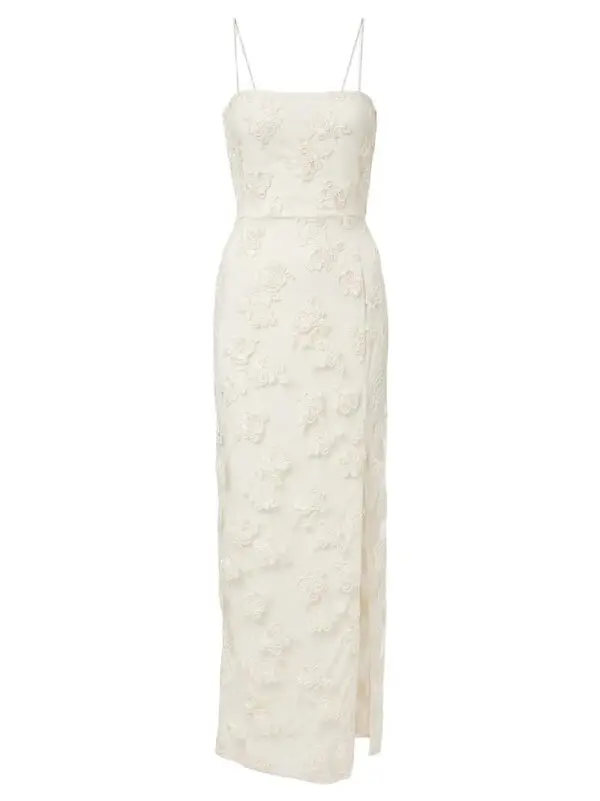 ROTATE BY BIRGER CHRISTENSEN Bridal Beaded Bustier Dress - White