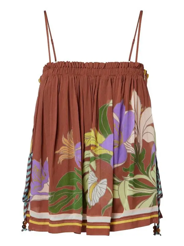 ALEMAIS Alfie Floral Top - Brown