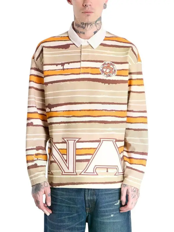 NAPAPIJRI Pdf Long-sleeved Polo Shirt - Neutrals