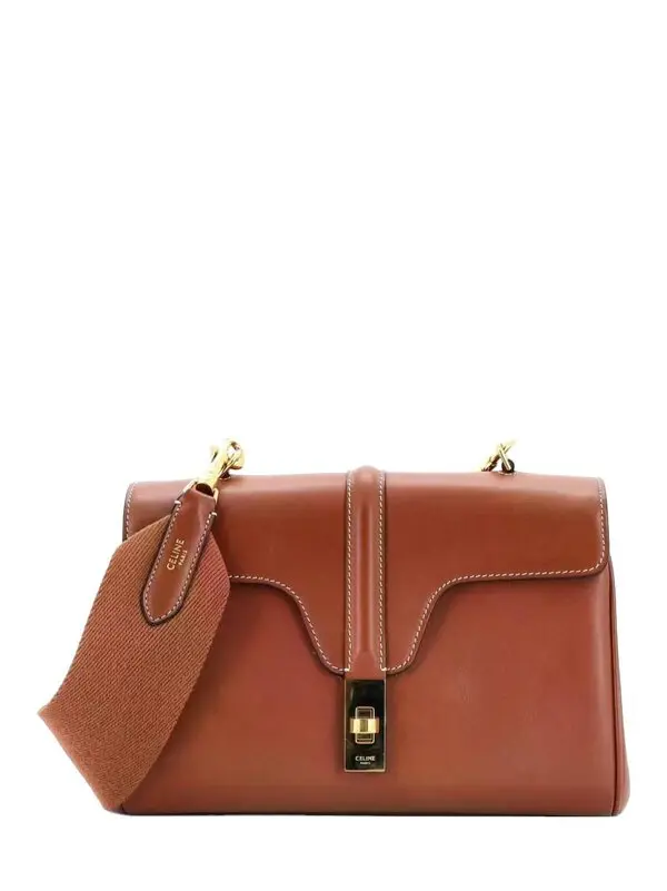 Celine Soft 16 Bag Smooth Calfskin Teen Shoulder Bag - Brown