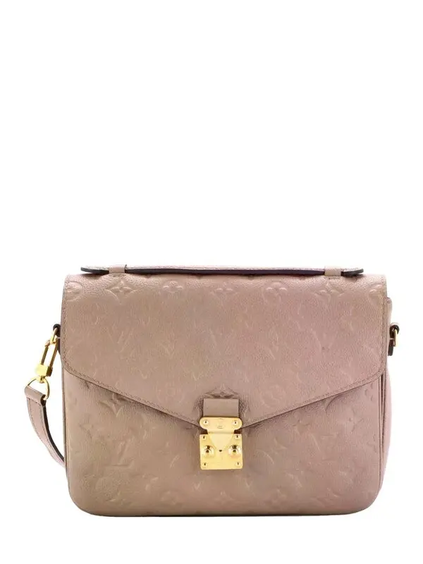 LOUIS VUITTON Pochette Metis Monogram Empreinte Leather Crossbody Bag - Neutrals