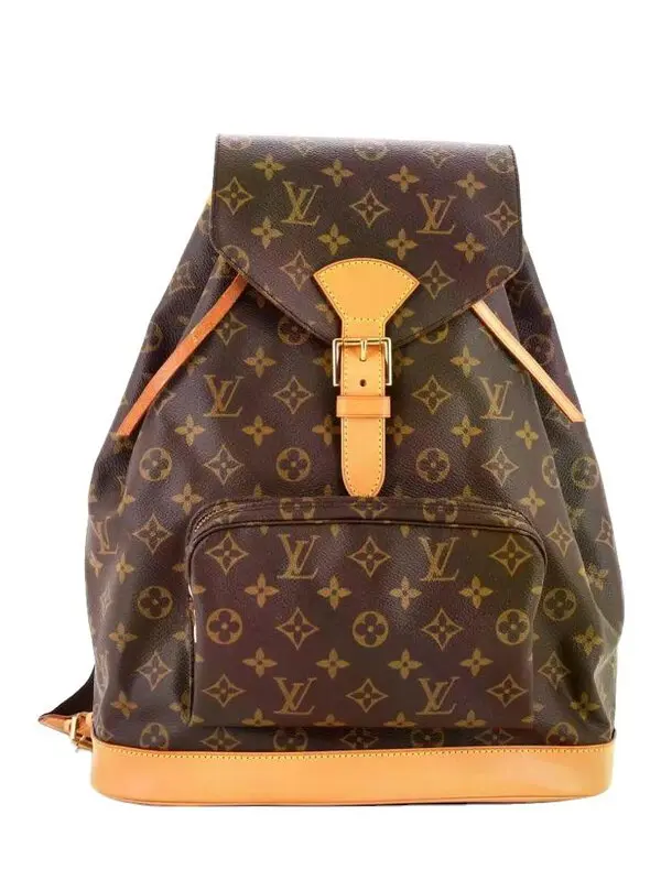 LOUIS VUITTON Vintage Montsouris Monogram Canvas Gm Backpack - Brown