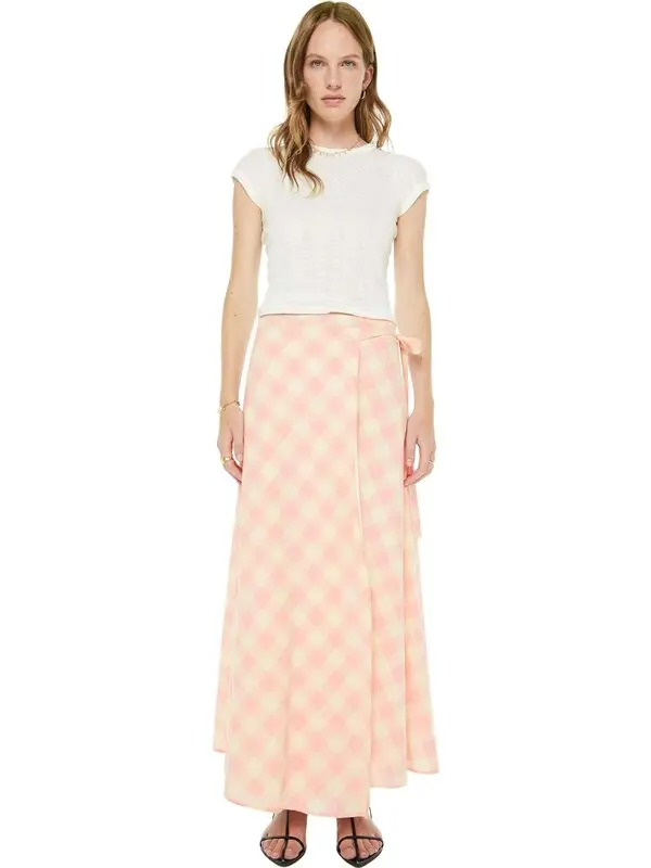 MOTHER The Tied And True Maxi Skirt - Baby Pink