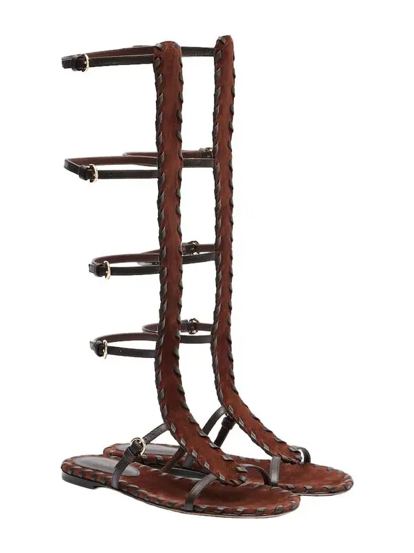 GIANVITO ROSSI Zaira Gladiator Sandals - Brown