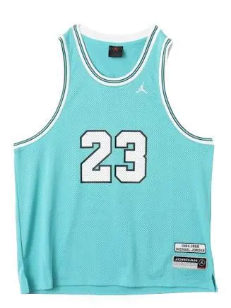 JORDAN Mj Essential Summer Jersey - Washed Teal/white
