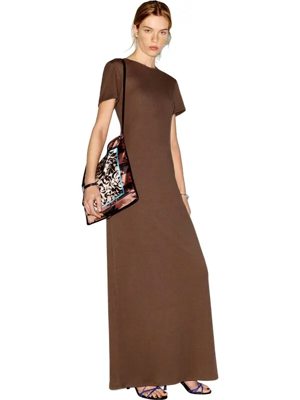 REFORMATION Max Knit Dress - Brown