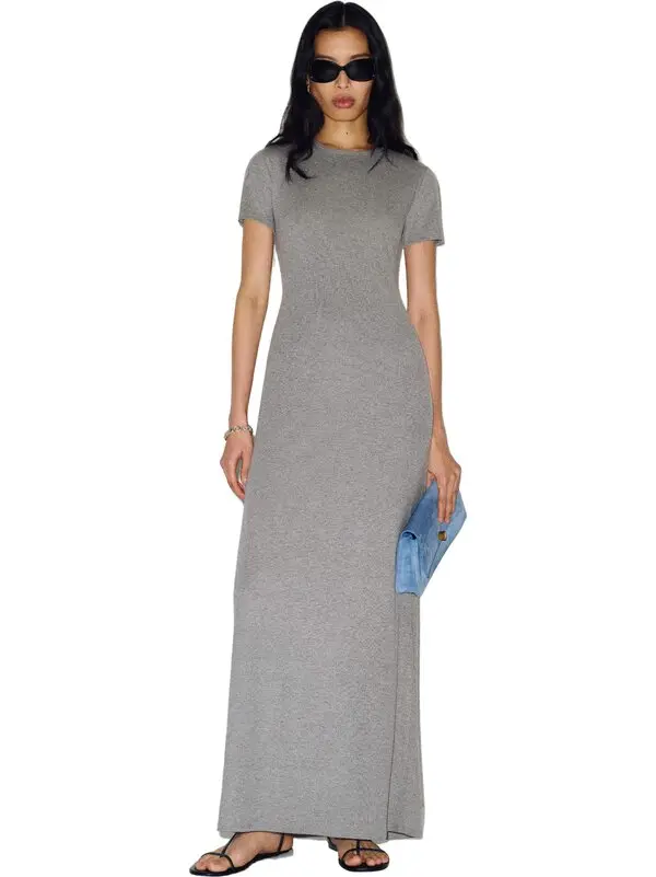 REFORMATION Max Knit Dress Heather - Grey