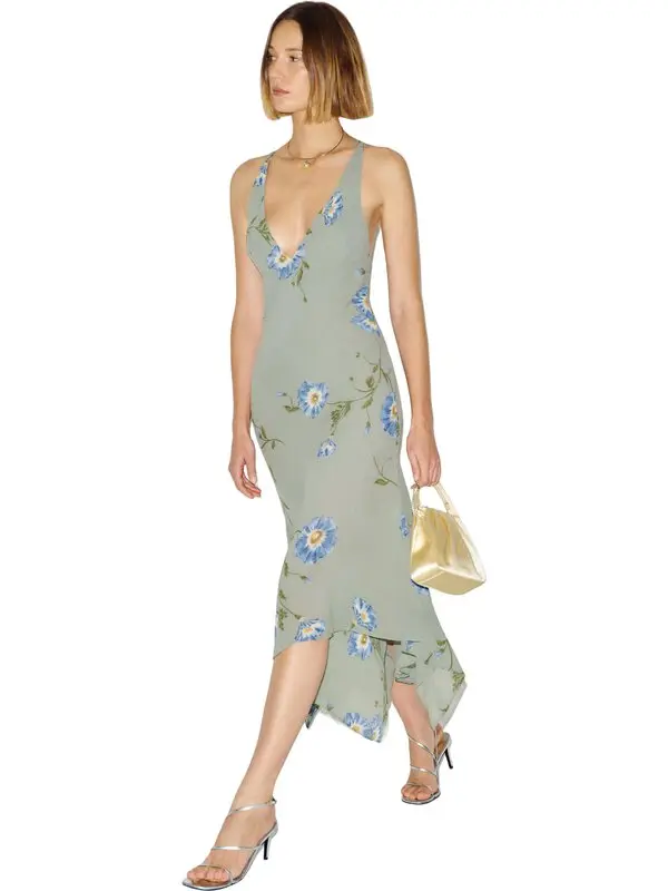 REFORMATION Marysia Midi Dress - Green