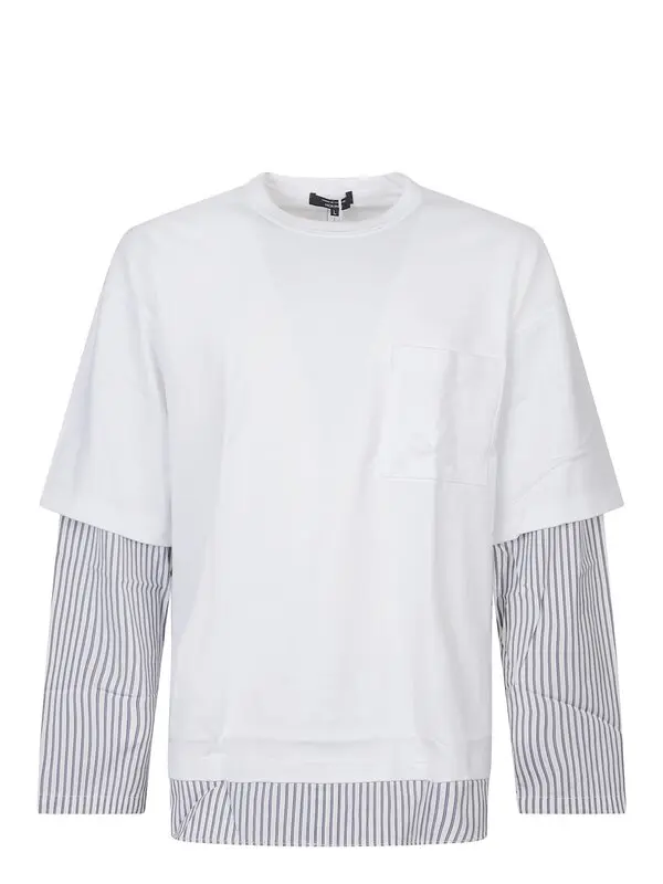 Comme Des Garçons Long-sleeved T-shirt - White