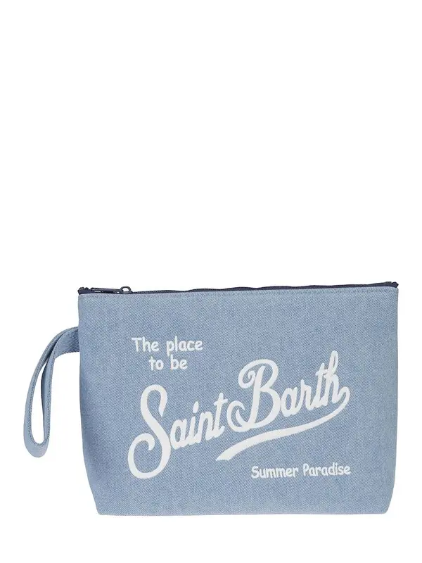 MC2 SAINT BARTH Aline Clutch Bag - Blue