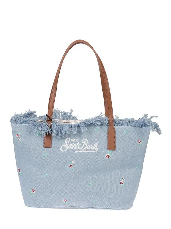 MC2 SAINT BARTH City Stock Exchange Handbag - Sky Blue