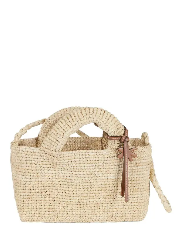 Manebí Sunset Raffia Handbag - Beige