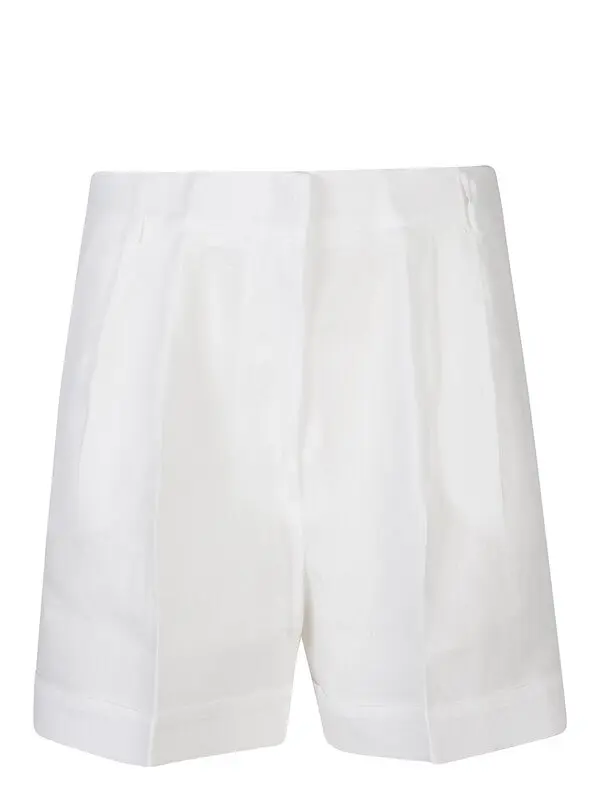 ACTUALEE Linen Shorts - Beige