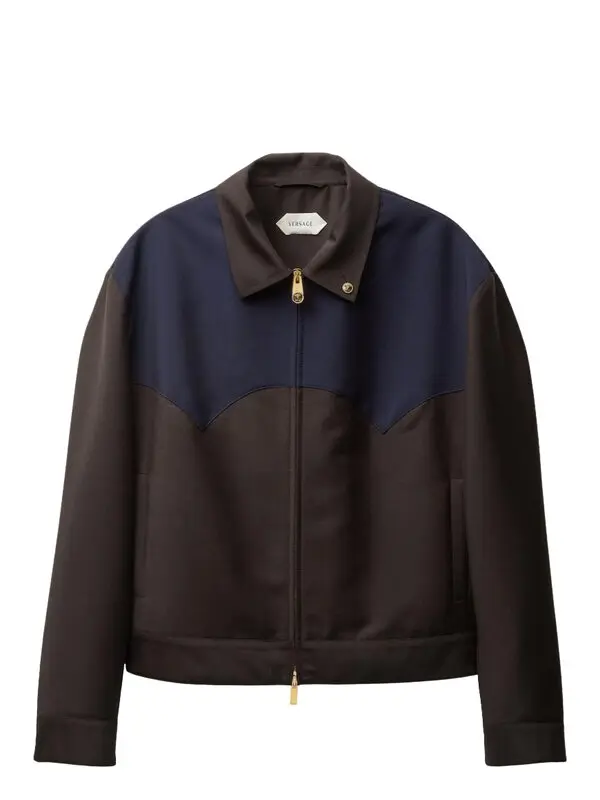 Versace Mohair Wool Blouson - Brown