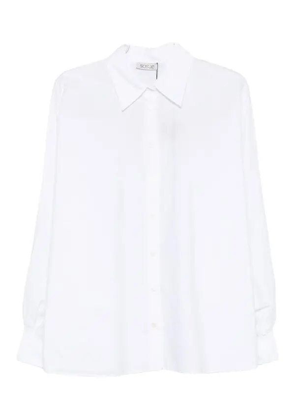 SOSUE Antonia Cotton Shirt - White