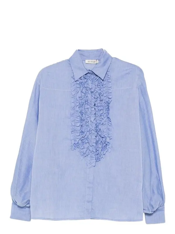SOSUE Antonia Cotton Shirt - Blue