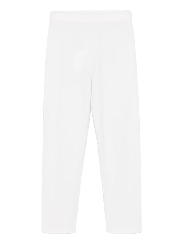 Max Mara Knitted Trousers - White