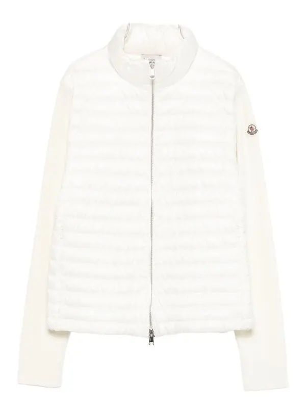 Moncler Padded Cardigan - White