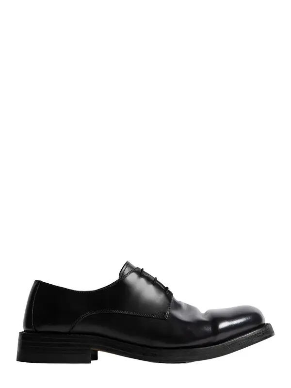 BOTTEGA  VENETA Lace-up Leather Shoes - Black