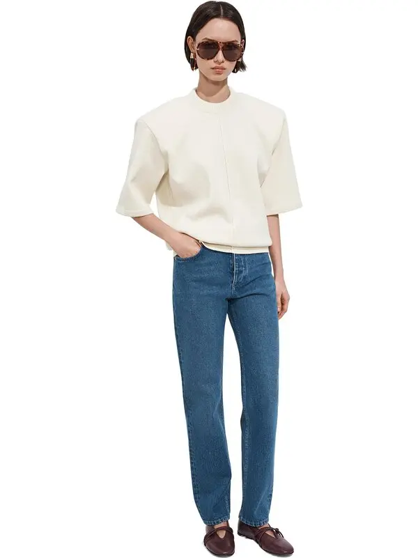 Bottega Veneta Medium Indigo Straight Jeans - Mid Blue