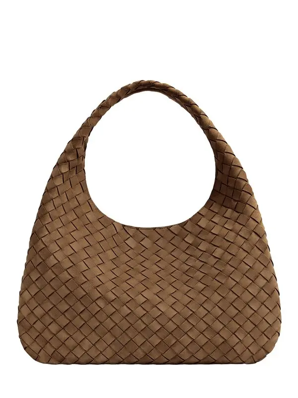 Bottega Veneta Large Campana Shoulder Bag - Nocciola