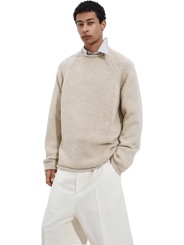 Bottega Veneta Cashmere Sweater - Linen Melange