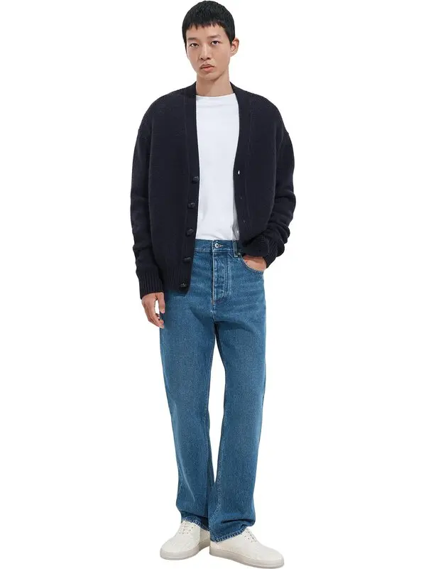 Bottega Veneta Medium Indigo Straight Leg Jeans - Mid Blue
