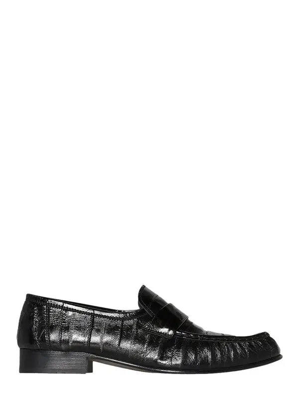 THE ROW Soft Loafer - Black