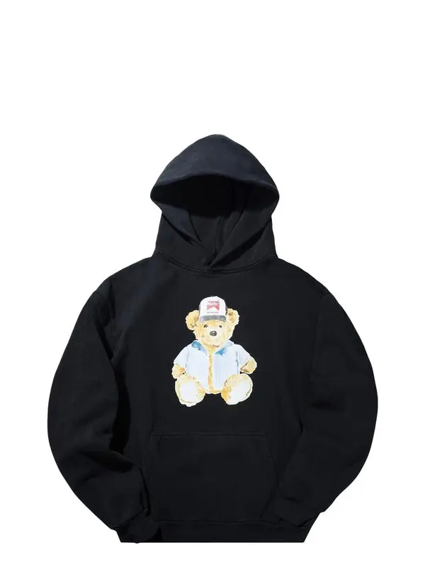MARKET Watercolor Teddy Hoodie - Black